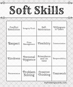 Soft Skills Bingo