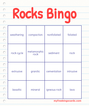 Rocks Bingo