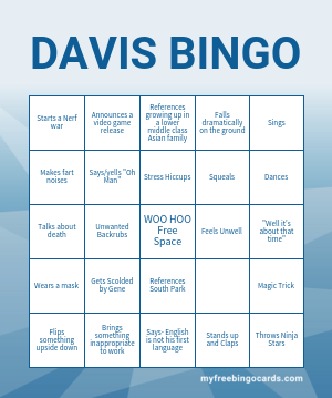 DAVIS BINGO