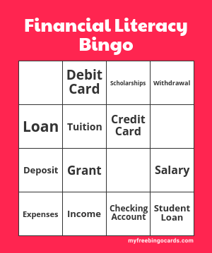 Financial Literacy Bingo