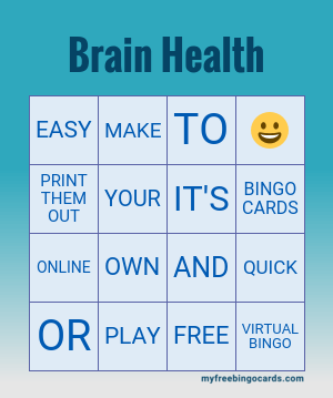 Brain Health Bingo