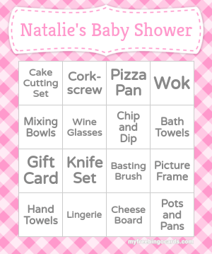 Print 100+ Natalie's Baby Shower Bingo Cards