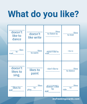 What do you like? Bingo