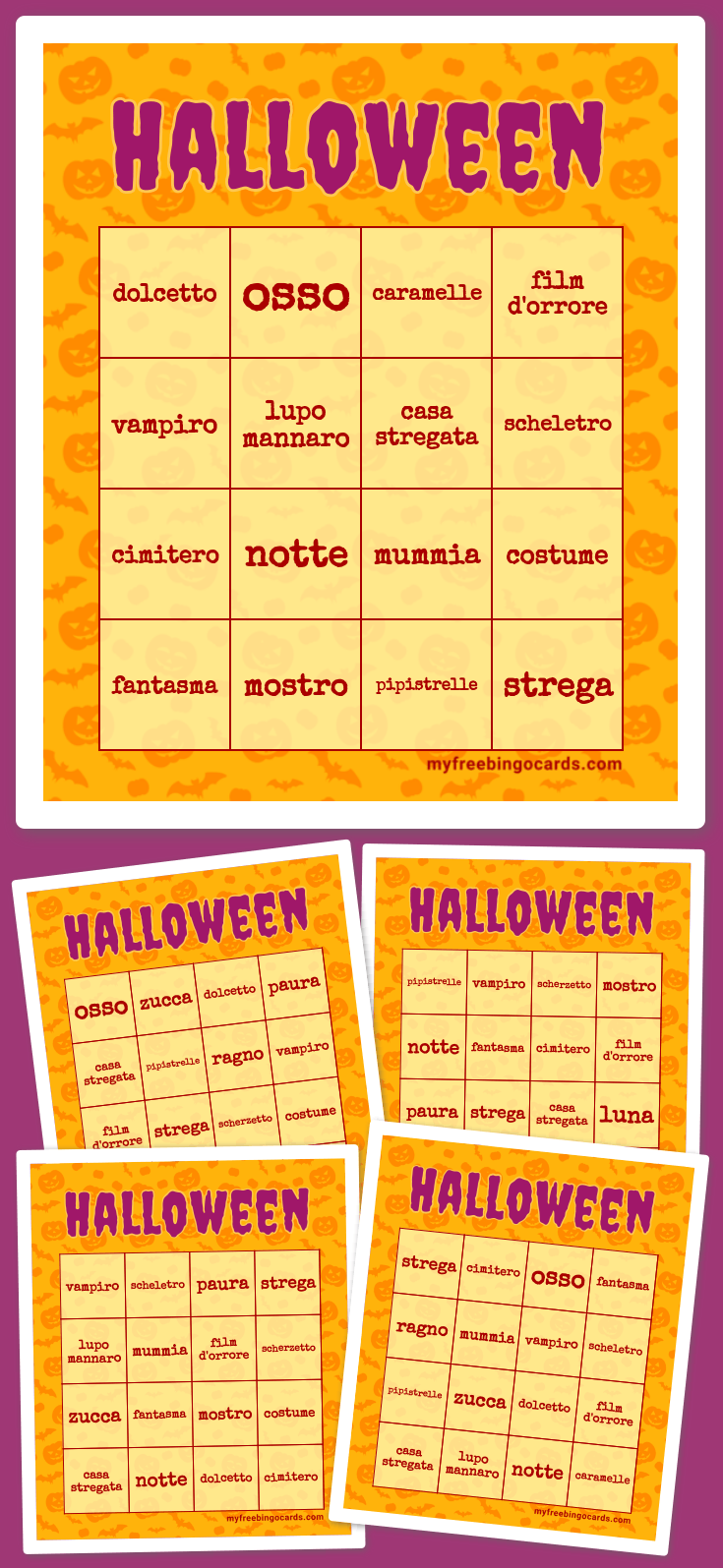 Virtual Halloween Bingo
