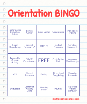 Orientation BINGO