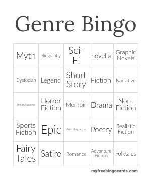 Genre Bingo