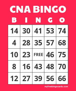 CNA BINGO