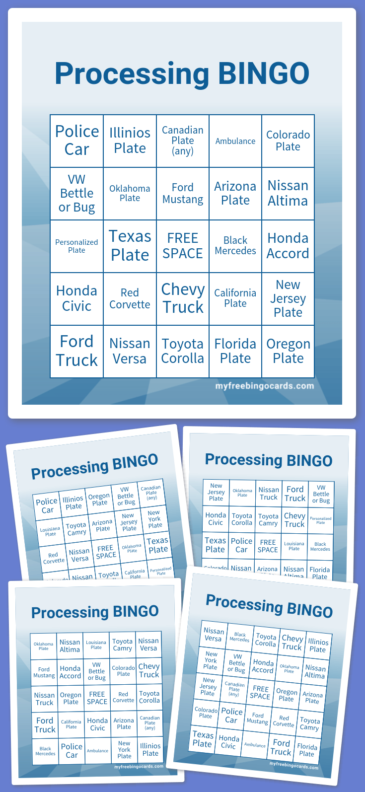 Virtual Processing BINGO
