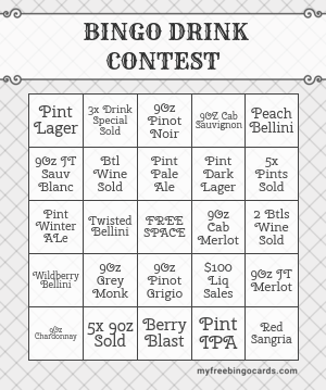 BINGO DRINK CONTEST