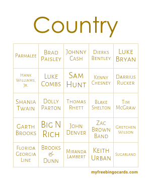 Country Bingo