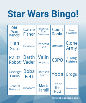 Star Wars Bingo!