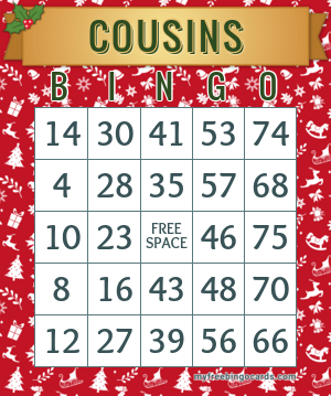 COUSINS BINGO