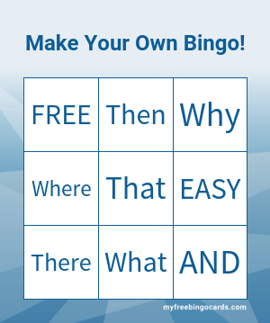 Make Your Own Bingo!