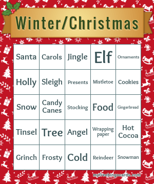 Winter/Christmas Bingo