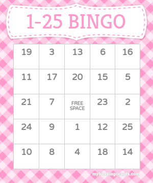 1-25 BINGO