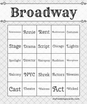 Broadway Bingo