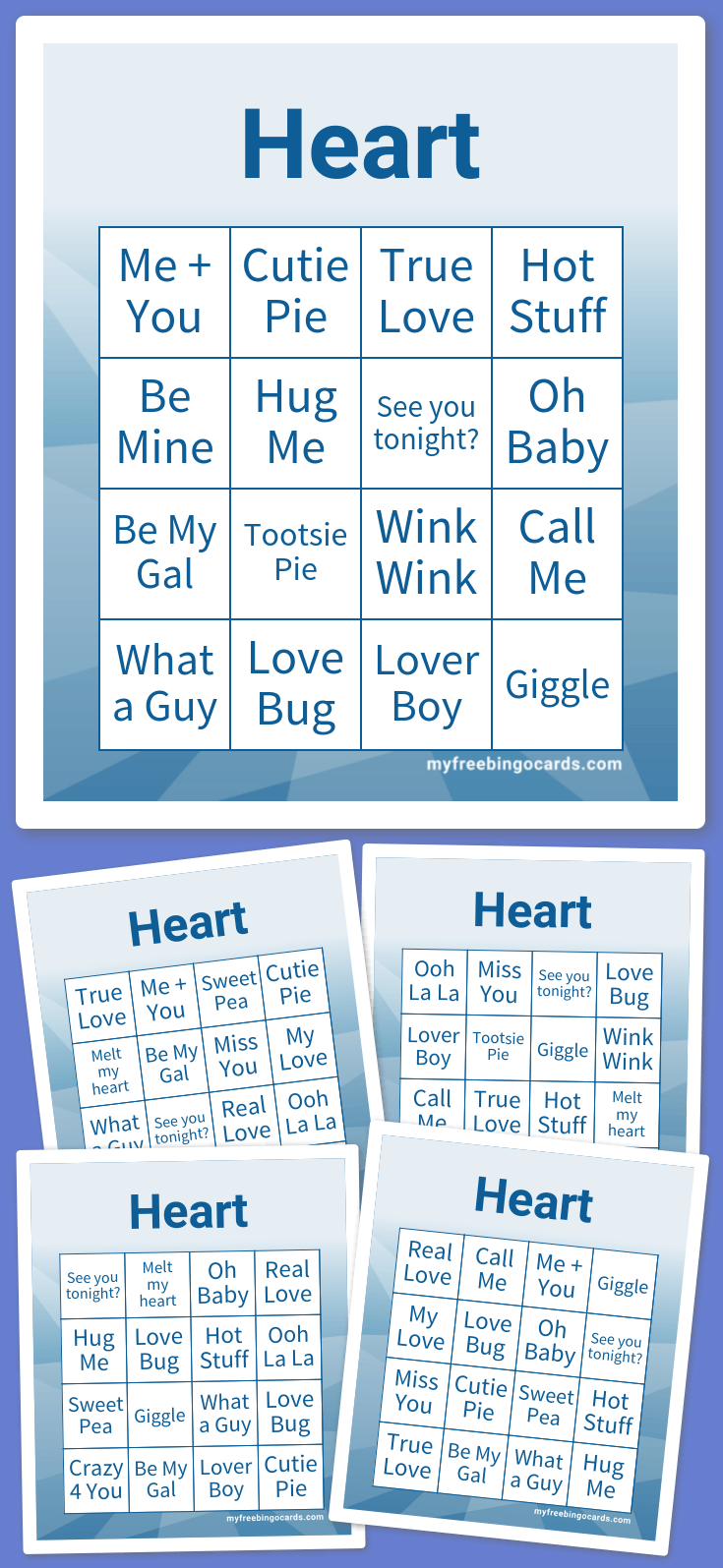 Virtual Heart Bingo