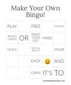 Make Your Own Bingo!
