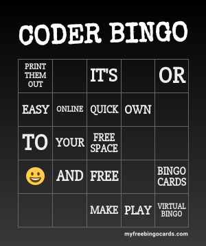CODER BINGO