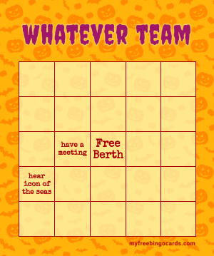 whatever team bingo