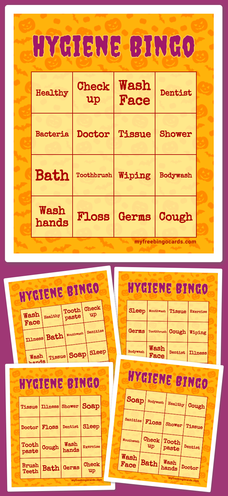 Virtual Hygiene Bingo