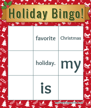 Holiday Bingo!