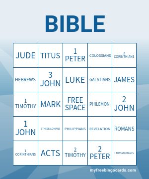 PRINT 100+ BIBLE BINGO CARDS