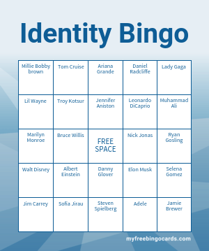 Identity Bingo
