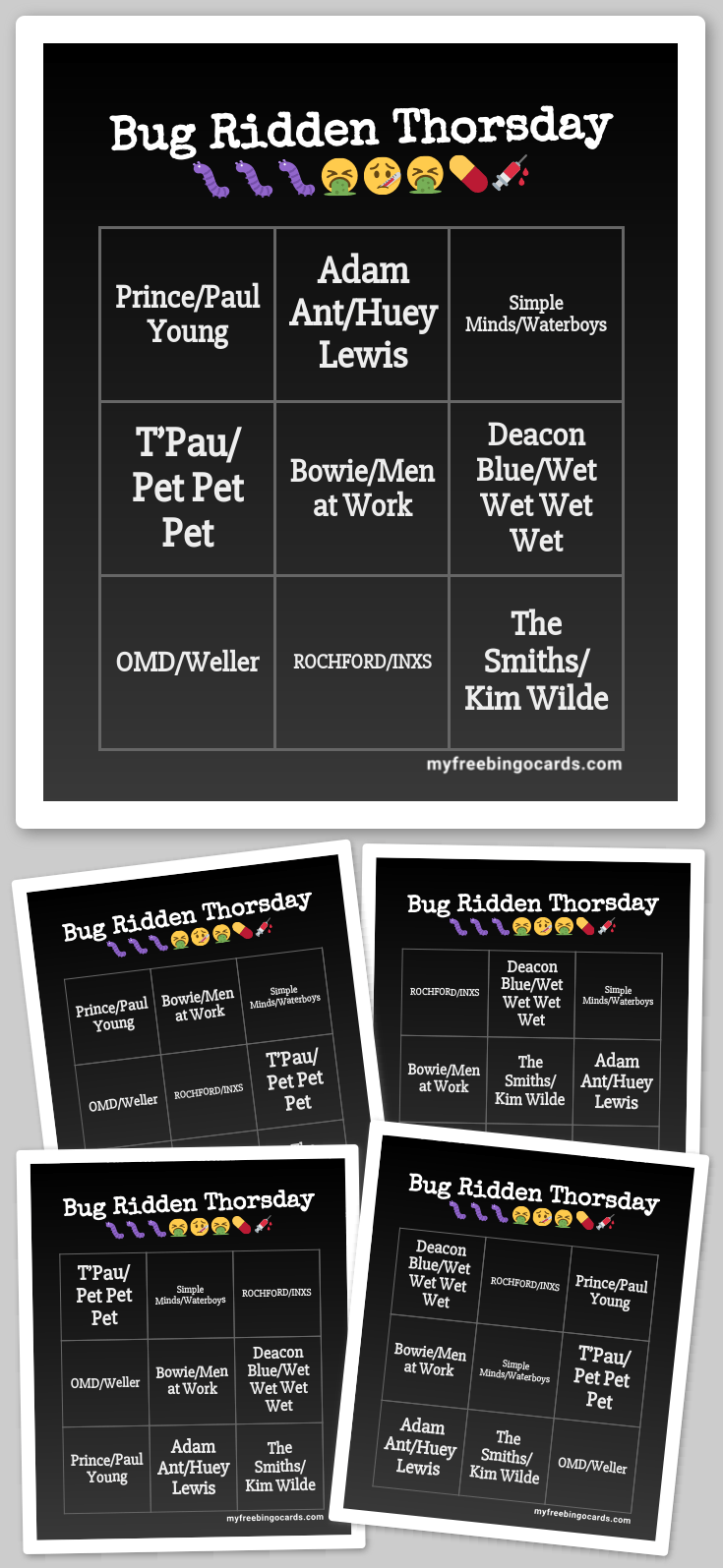 Virtual Bug Ridden Thorsday… Bingo