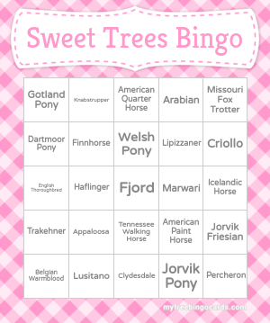 Sweet Trees Bingo