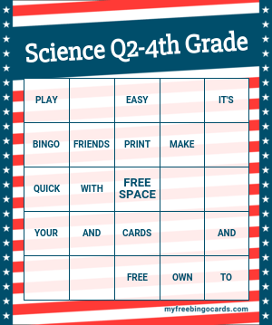 Print 100+ Science Q2-4th Grade Bingo Cards
