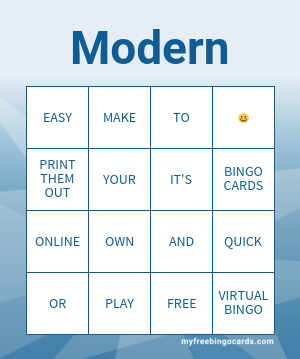 Modern Bingo