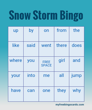 Snow Storm Bingo