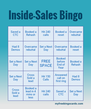 Inside-Sales Bingo