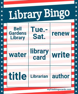 Library Bingo