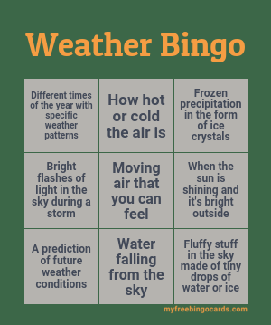 Weather Bingo