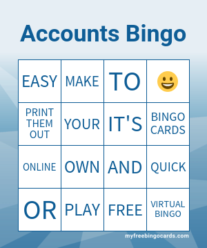 Accounts Bingo