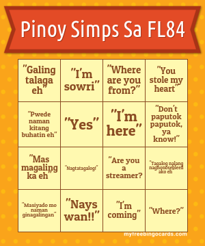 Pinoy Simps Sa FL84 Bingo