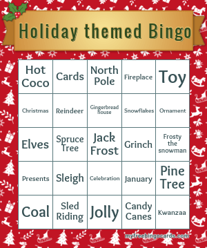 Holiday themed Bingo