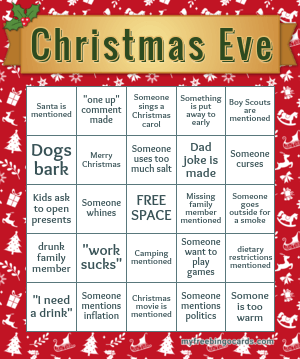 Christmas Eve Bingo