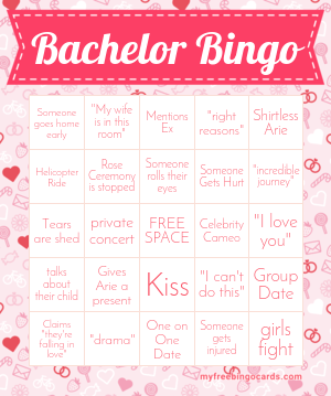 Bachelor Bingo
