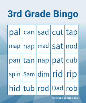 3rd Grade Bingo