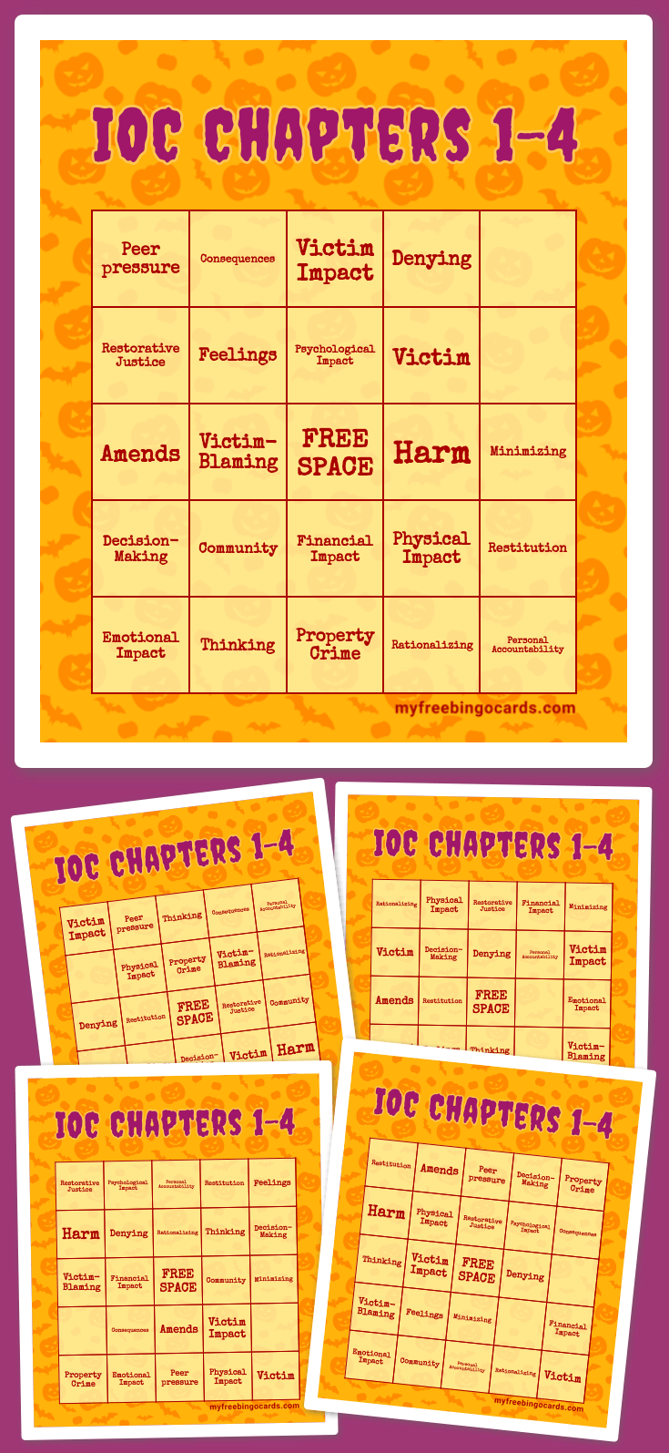 Virtual IOC Chapters 1-4 Bingo