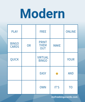 Modern Bingo