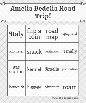 Amelia Bedelia Road Trip! Bingo