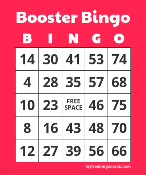Booster Bingo