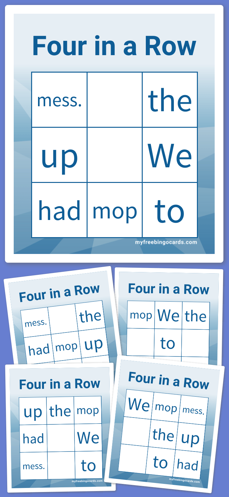 Virtual Four in a Row Bingo