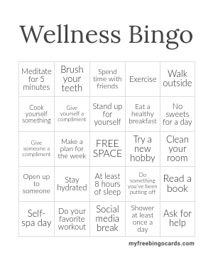 Wellness Bingo
