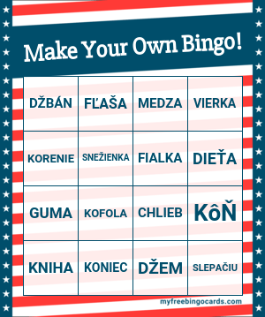 Make Your Own Bingo!