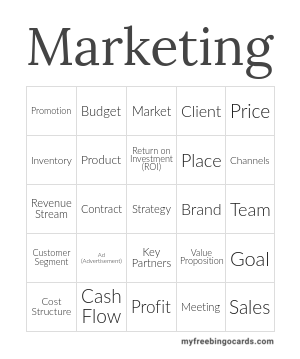 Marketing Bingo
